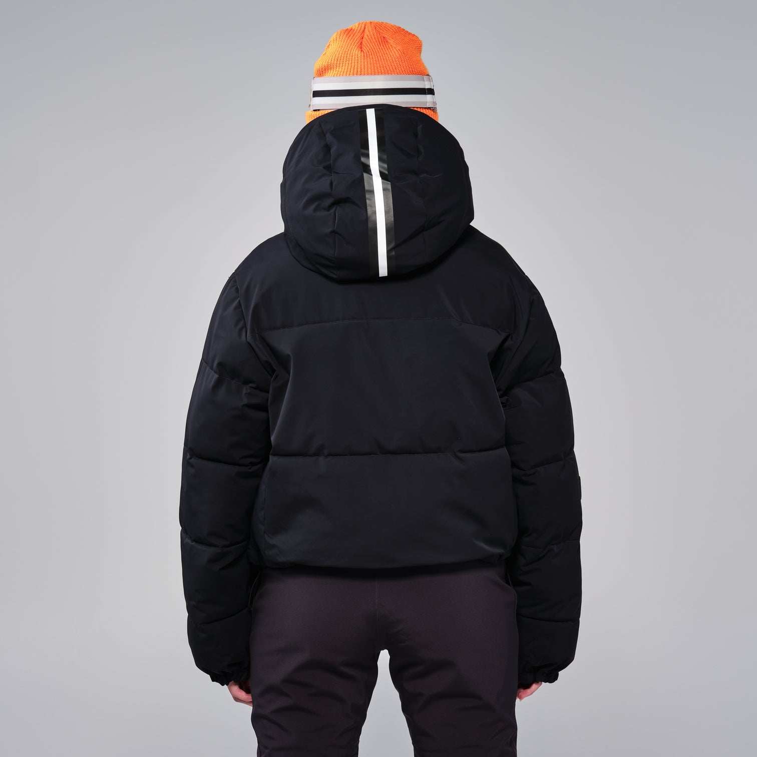 Cropped Puffer Jacket Black Whitespace