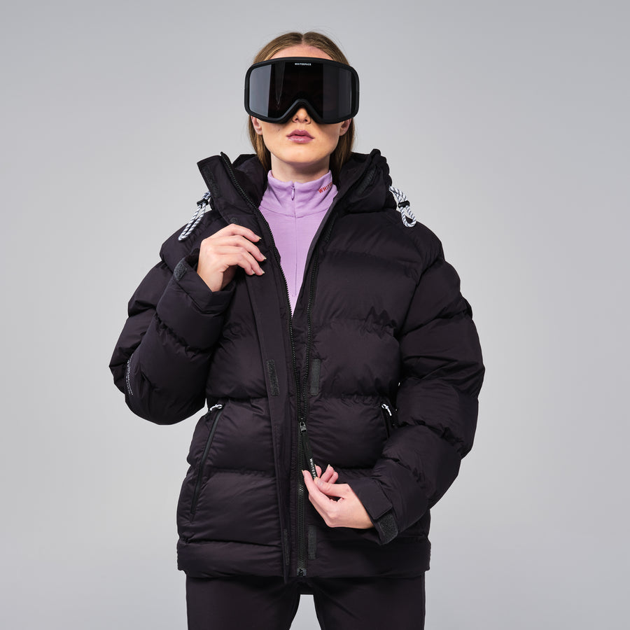 Insulated Puffy Parka Jacket - Black – WHITESPACE